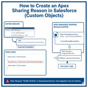 How to Create an Apex Sharing Reason in Salesforce (Custom Objects) – SFDC247
